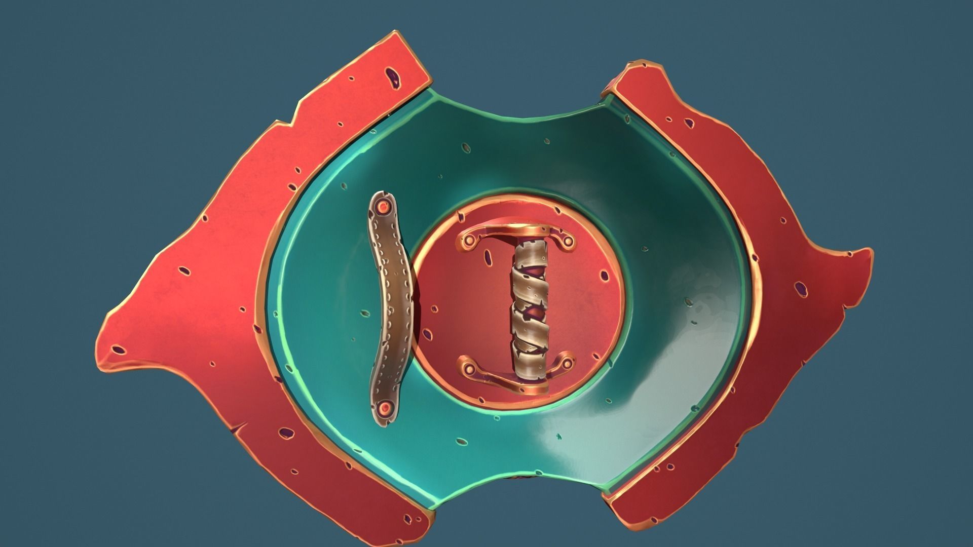 3D model Snake shield VR / AR / low-poly | CGTrader