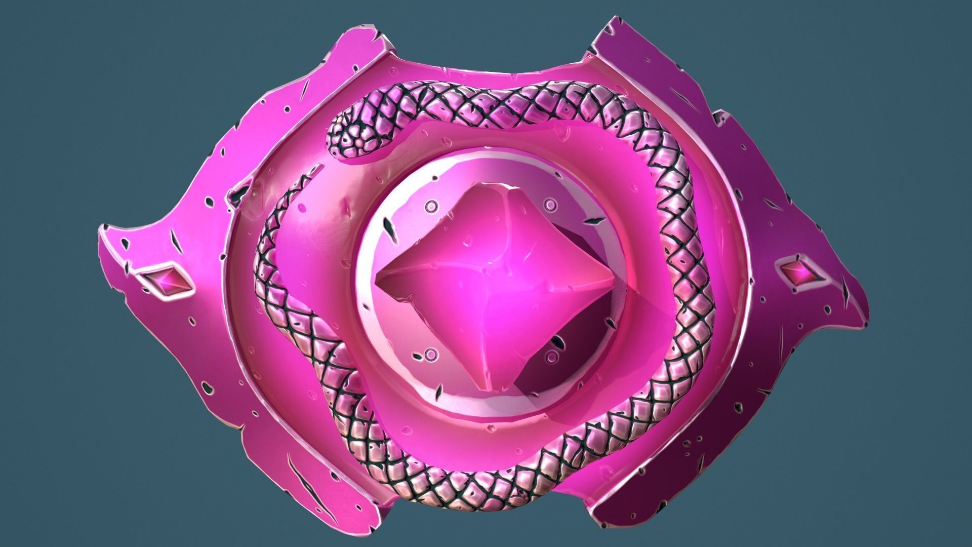 3D model Snake shield VR / AR / low-poly | CGTrader