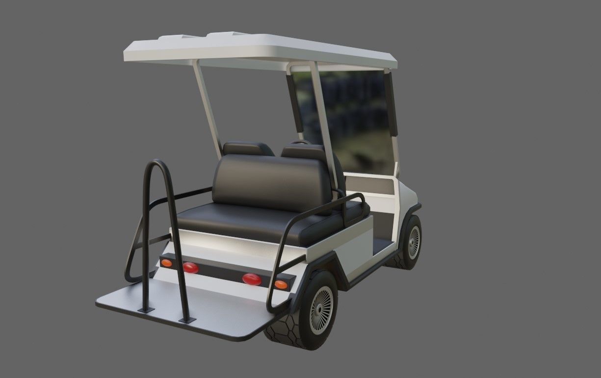 3D model Golf Cart - Club Car - Carrinho de Golfe VR / AR / low-poly ...