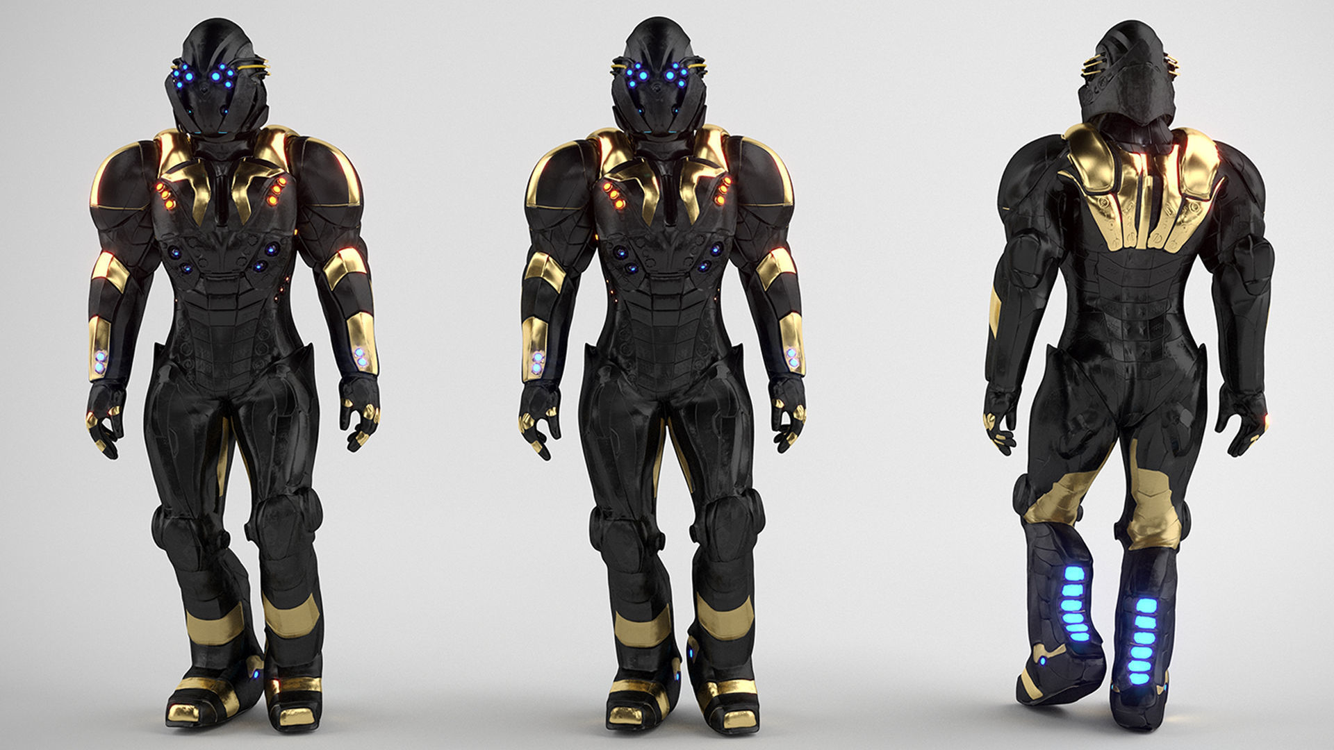 3D model Sci- fi Robot Character Model VR / AR / low-poly | CGTrader