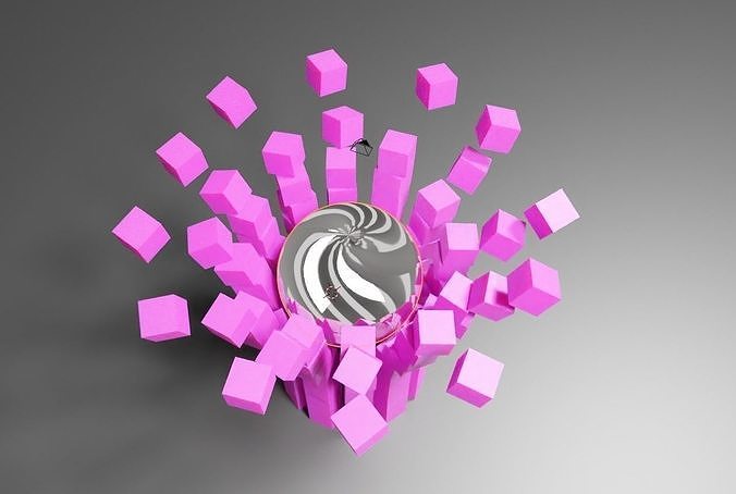 3D model animated relaxing ball drop VR / AR / low-poly | CGTrader