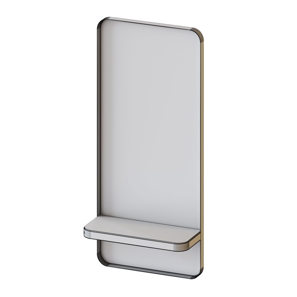 Sutton Mirror with Shelf by Crate and Barrel 3D model | CGTrader