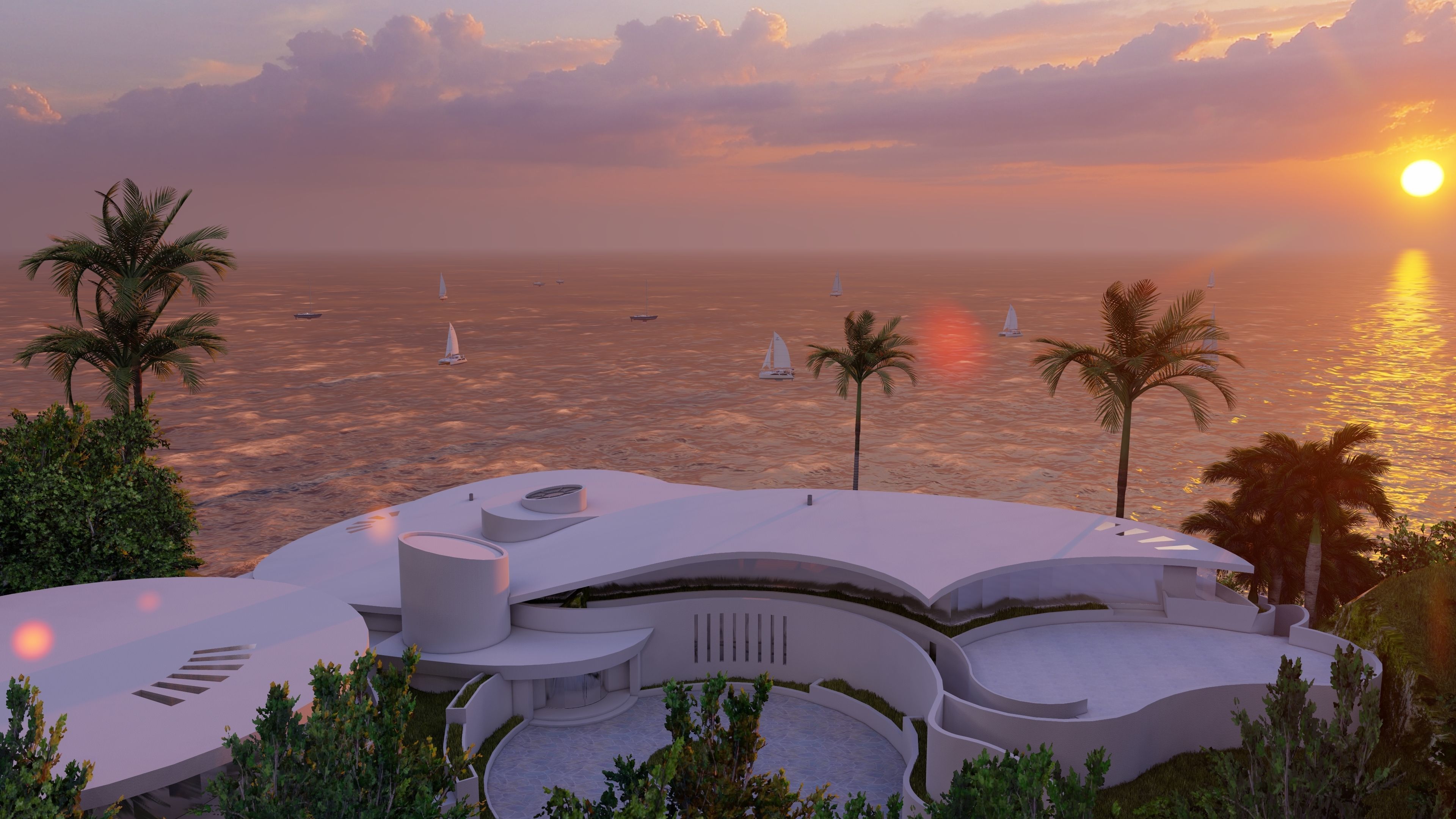 3D model Real Tony Stark Mansion 3D VR / AR / low-poly | CGTrader