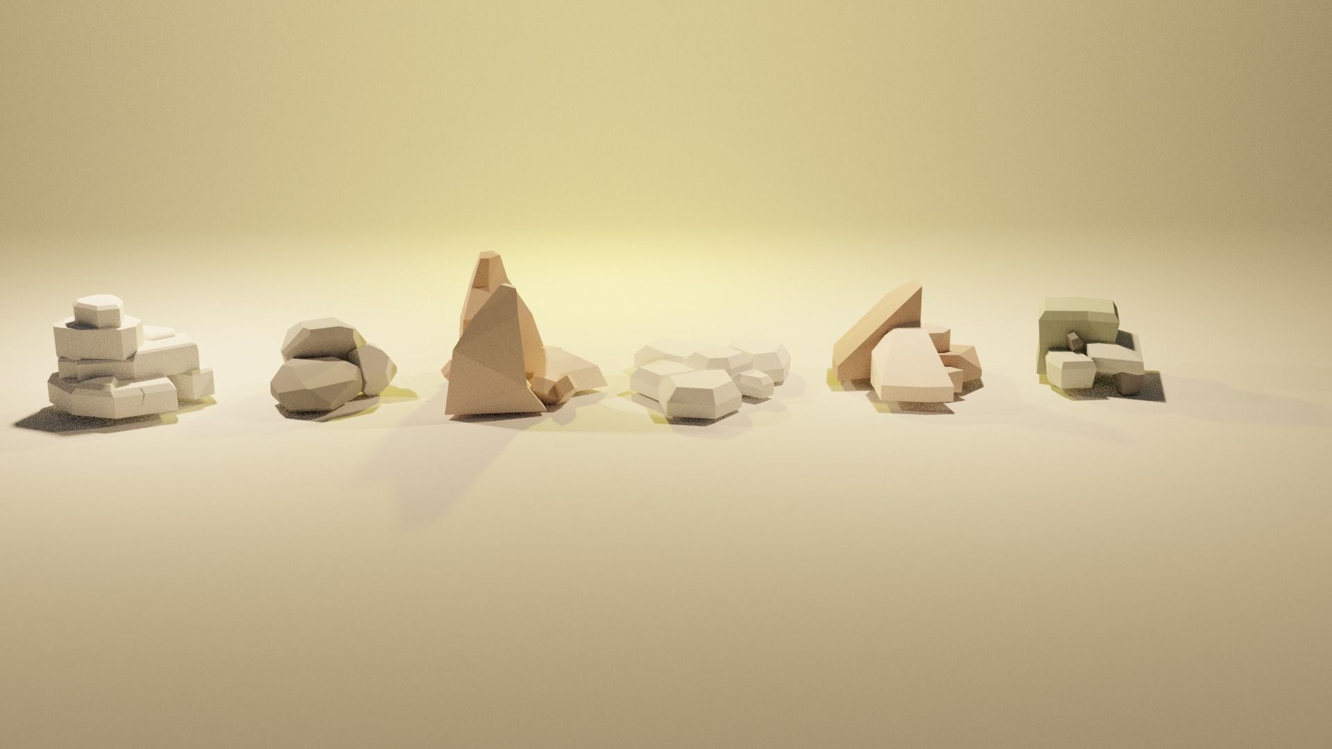 3D model Low-poly Rock 3D Models VR / AR / low-poly | CGTrader