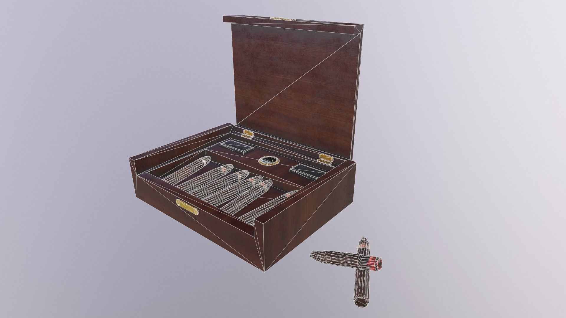 3D model Cigar Humidor VR / AR / low-poly | CGTrader