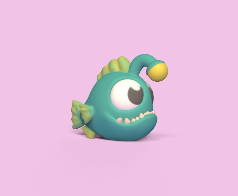 Black Devil Fish 3D model 3D printable | CGTrader