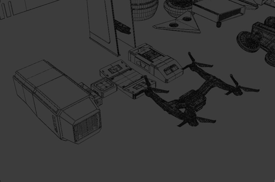 KITbash drones 3D model | CGTrader