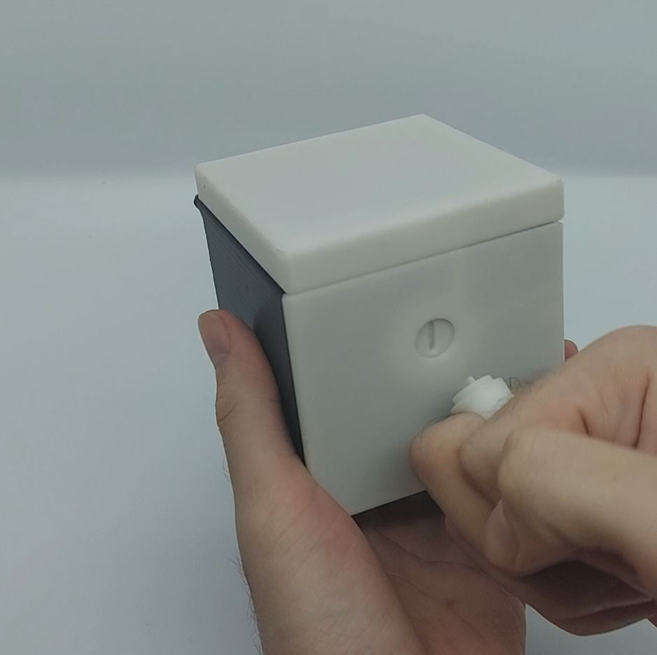 SecretBox square plastic box 3D model 3D printable | CGTrader