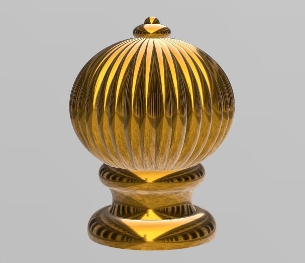 Fluted Finial 3D model 3D printable | CGTrader
