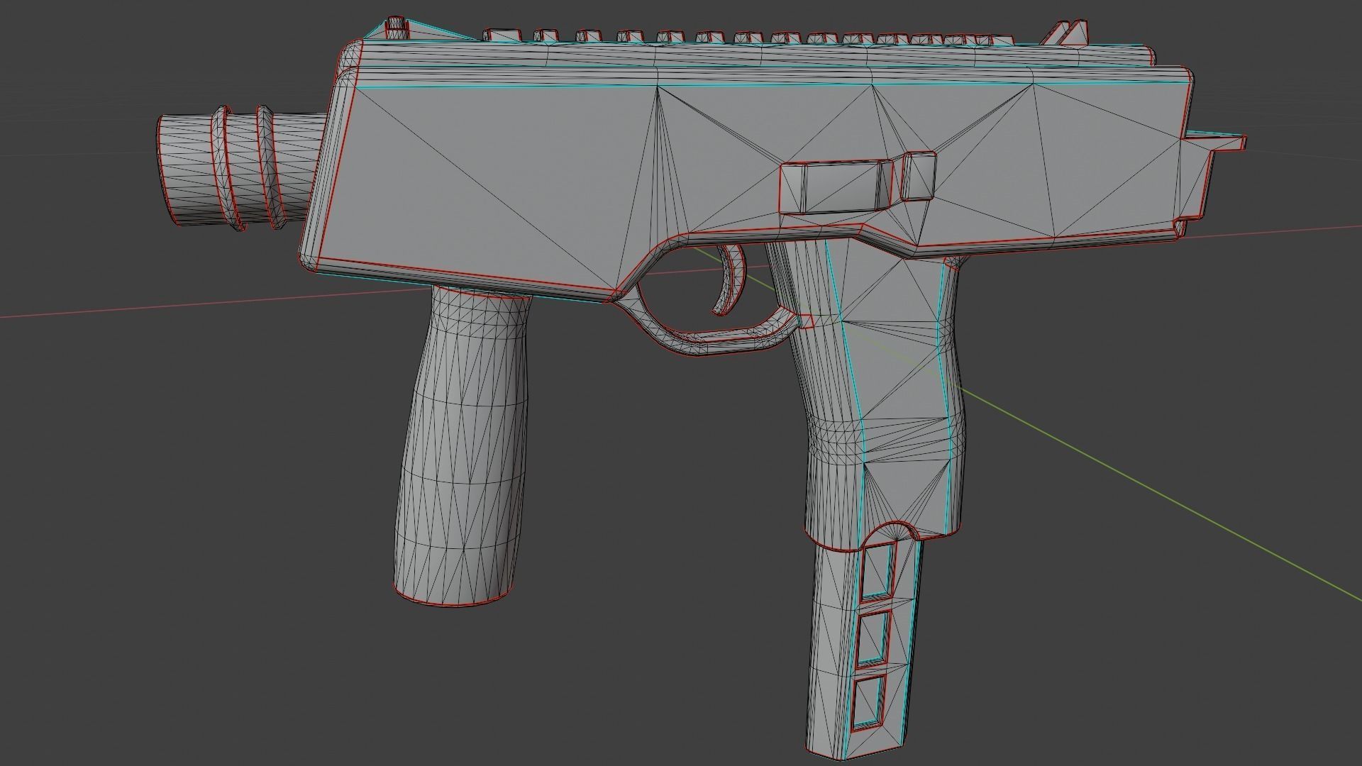 3D model MP9 submachine gun VR / AR / low-poly | CGTrader