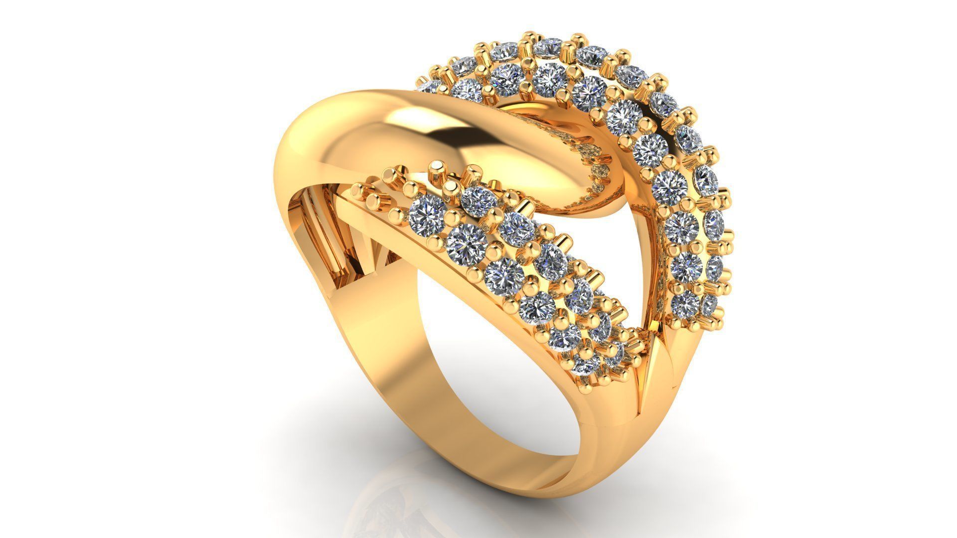 Women Ring 19 stylish light weight diamond ring for women 3D model 3D ...