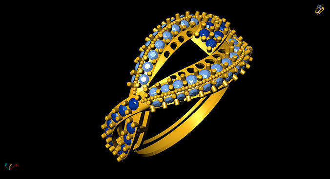 Women Ring 21 indian women ring design with gallery 3D model 3D ...