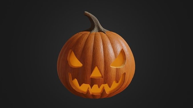3D model Halloween pumpkin 01 VR / AR / low-poly | CGTrader