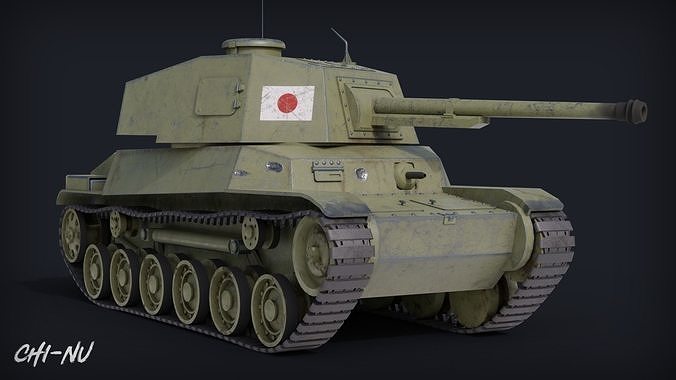 Chi-Nu Japanese Tank 3D model | CGTrader