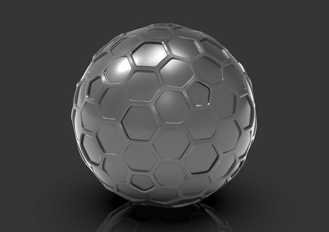 qsphere hexagonal ball 3D model 3D printable | CGTrader