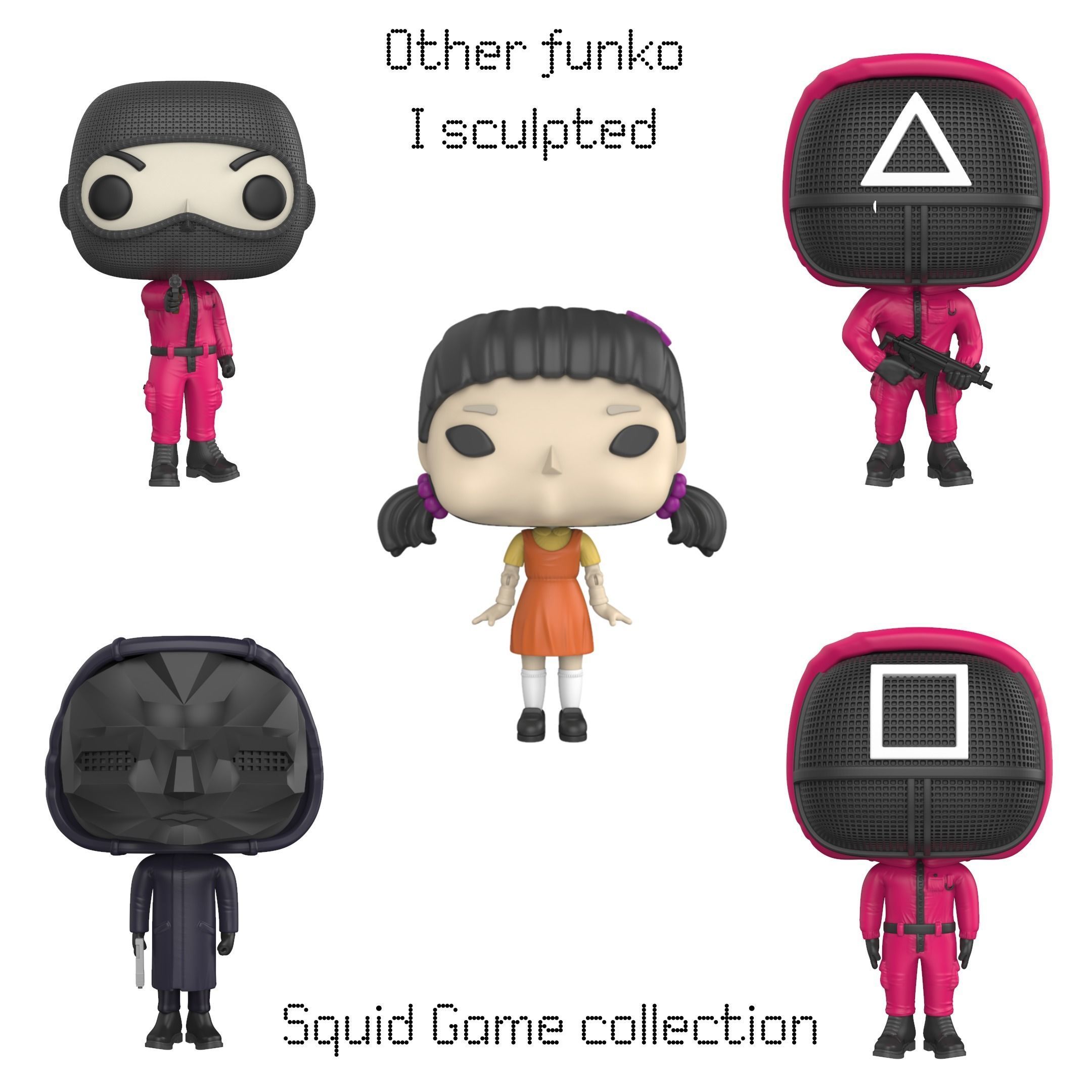 Squid Game Funko POP Front Man 3D model 3D printable | CGTrader