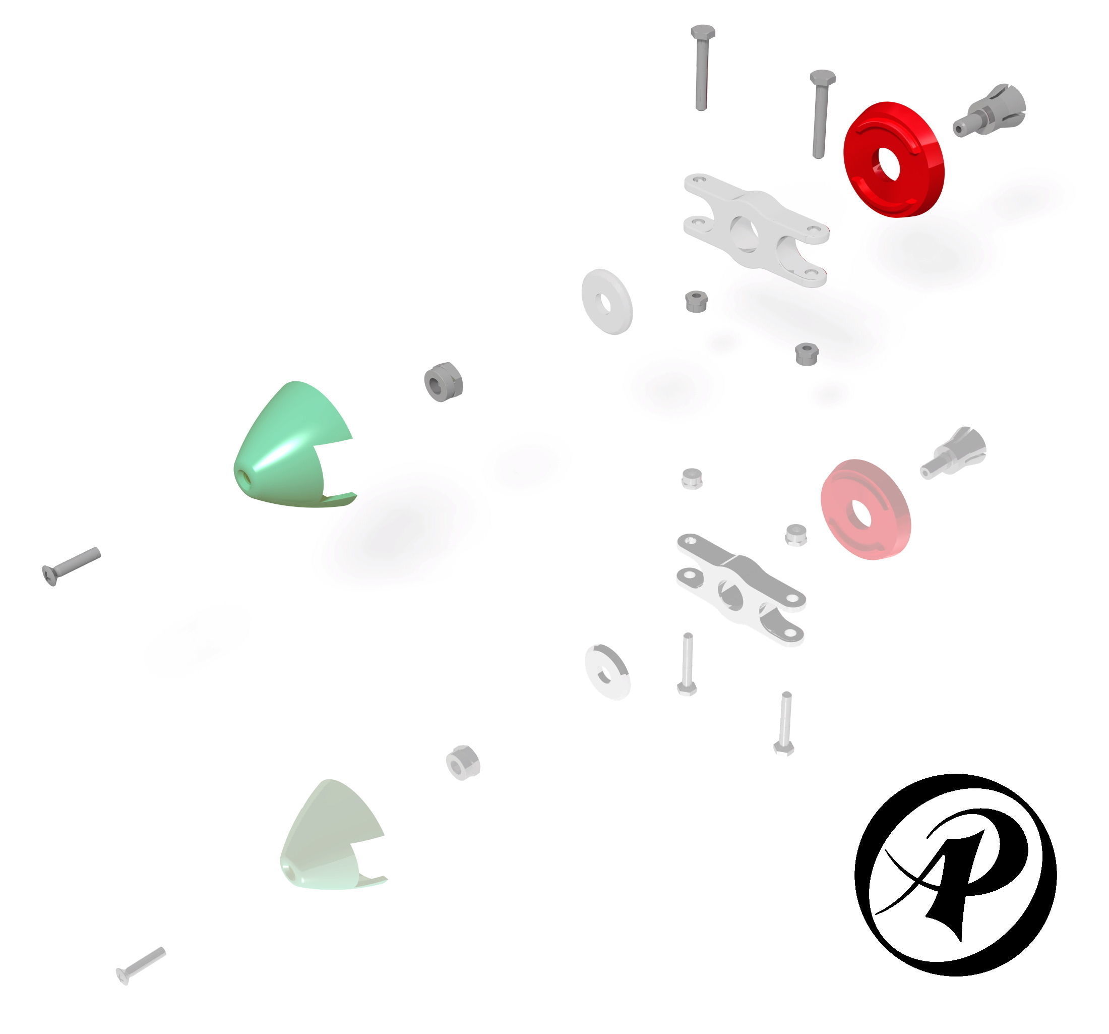 FOLDING PROPELLER HUB SPINNER AP-SP-002 free 3D model 3D printable ...