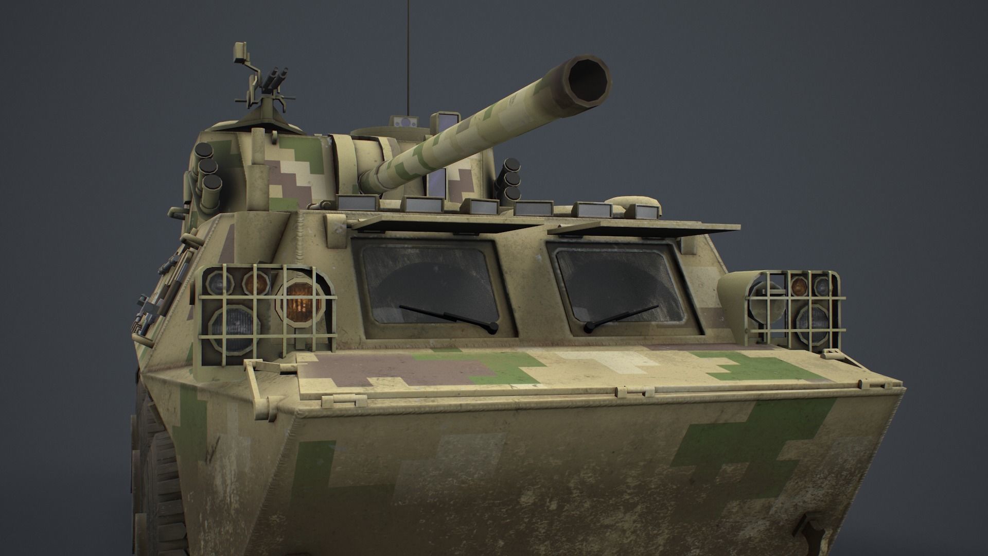 3D model PLL-05 Mortar VR / AR / low-poly | CGTrader