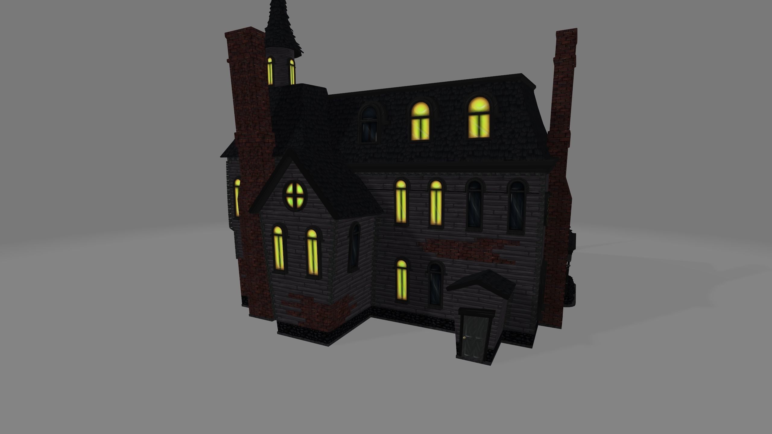 3D model haunted house VR / AR / low-poly | CGTrader
