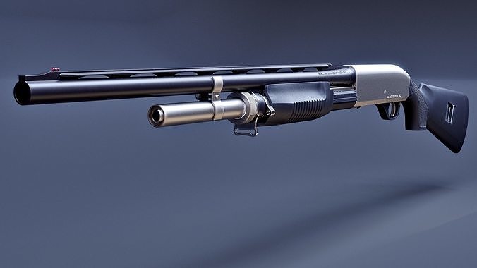 3D model Benelli M3 Super 90 Kromo VR / AR / low-poly | CGTrader