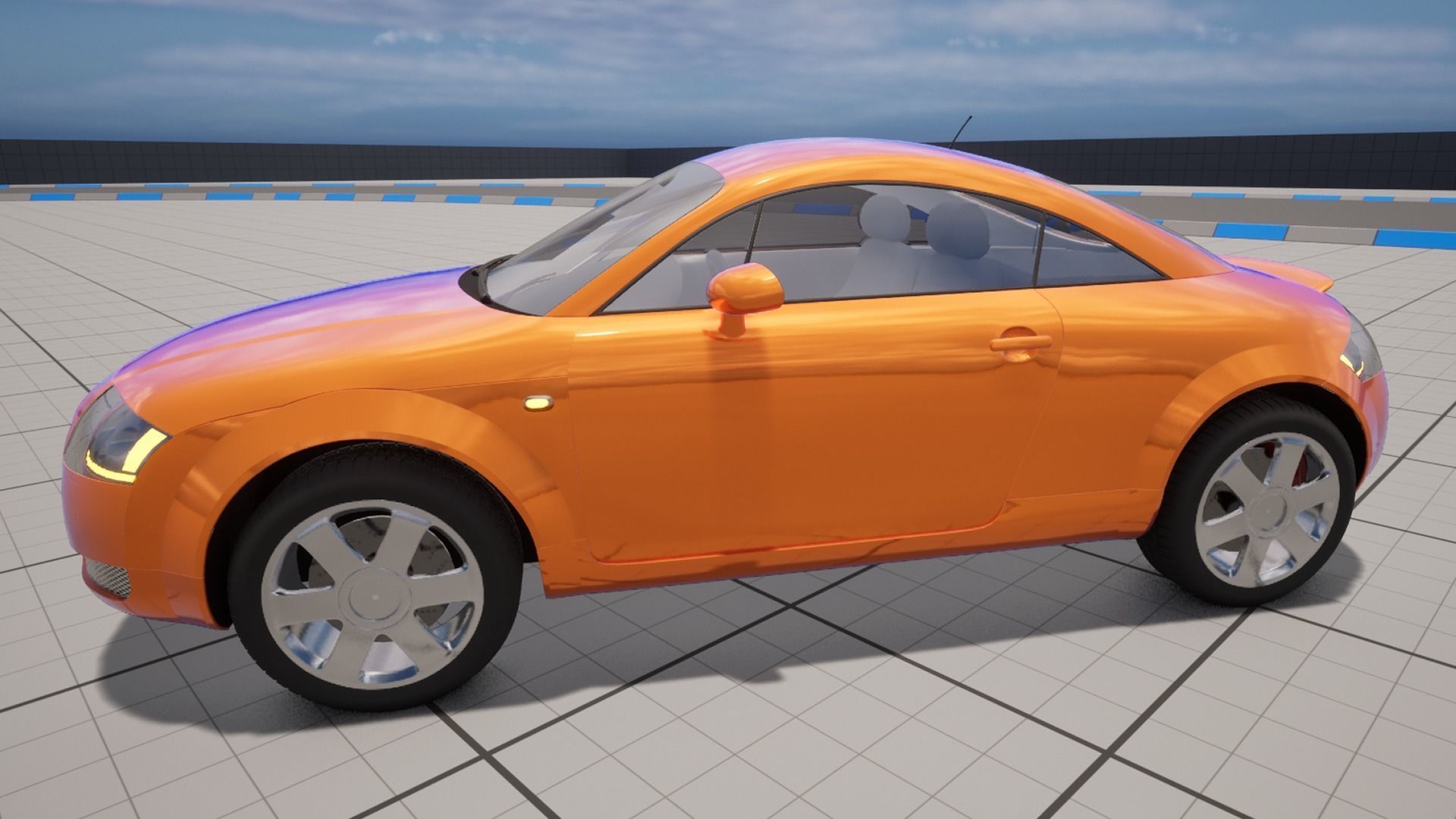 AUDI TT Drivable Car Vehicle Transport for Unreal Engine 3D model ...