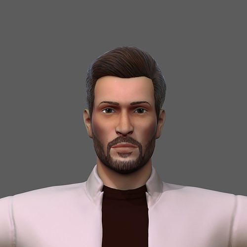 3D model cartoon character man VR / AR / low-poly | CGTrader