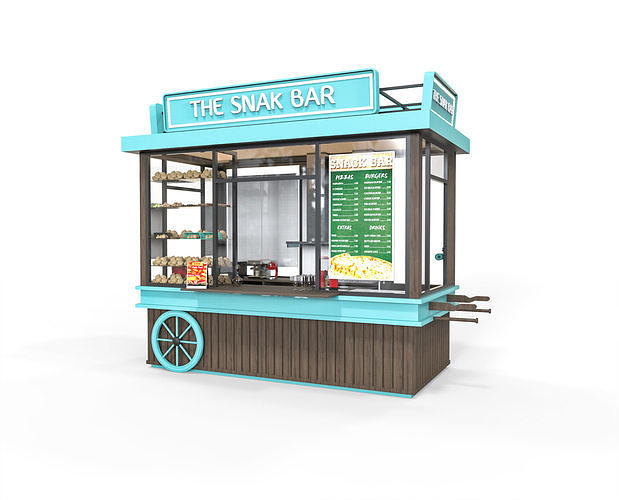 3D model Snack Bar Model VR / AR / low-poly | CGTrader