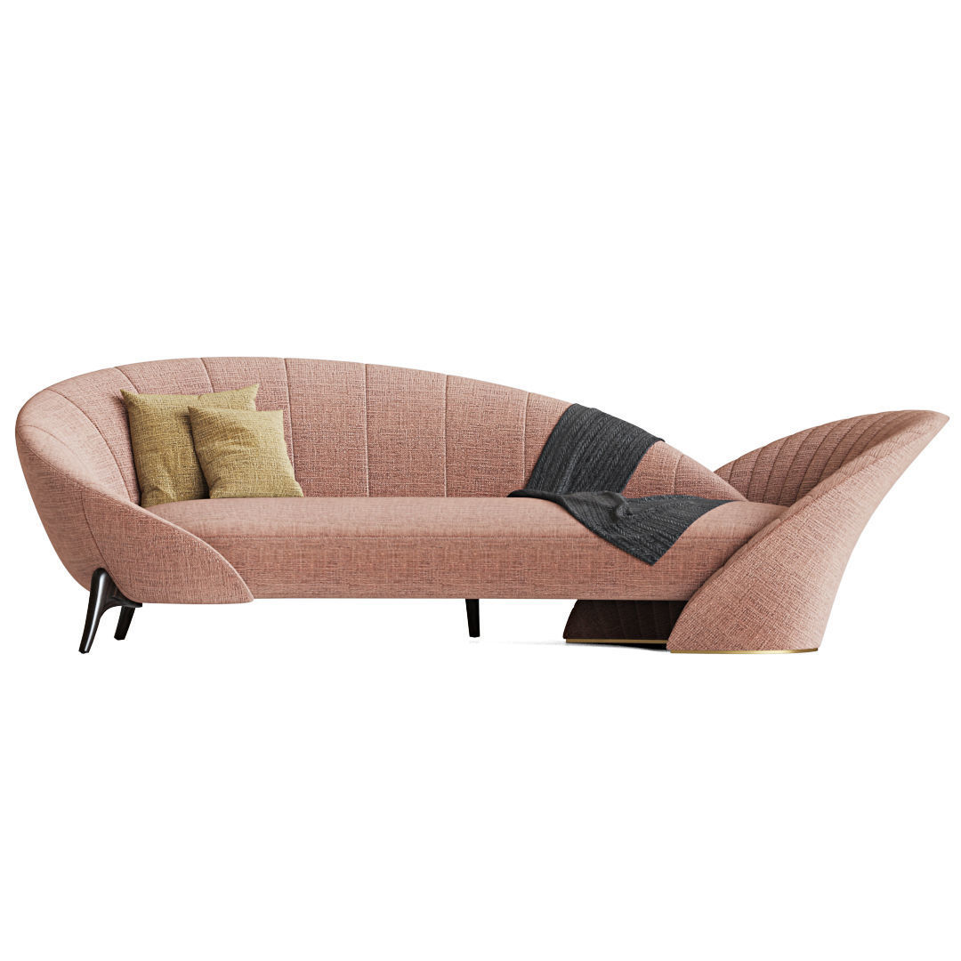 Presence Curved Sofa Visionnaire 3D model | CGTrader