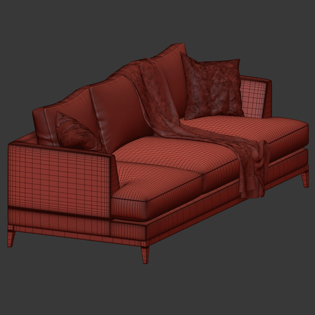Theodore Alexander Rowan Primavera Sofa 3D model | CGTrader