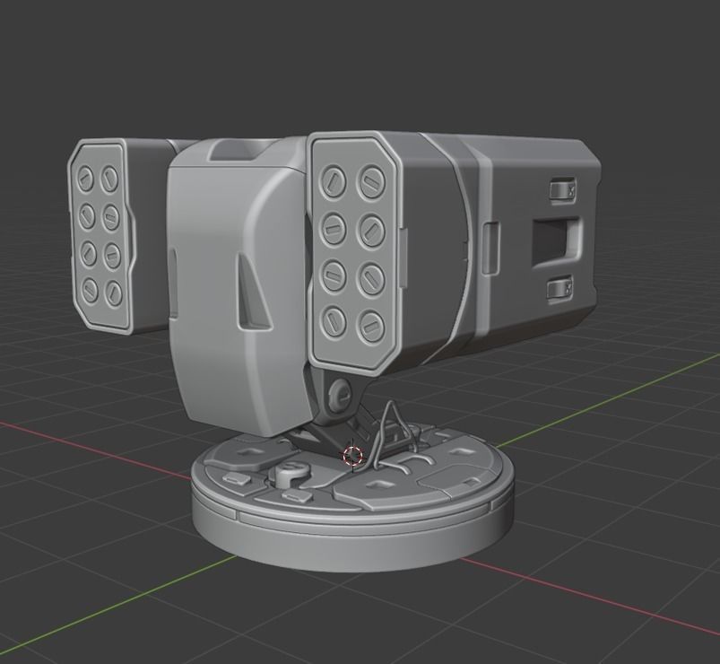 Hardsurface Sci fi Turret Design 3D model | CGTrader