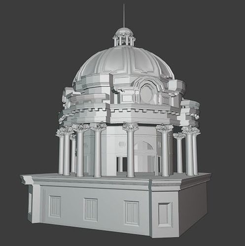 Cathedral tower 3D model | CGTrader