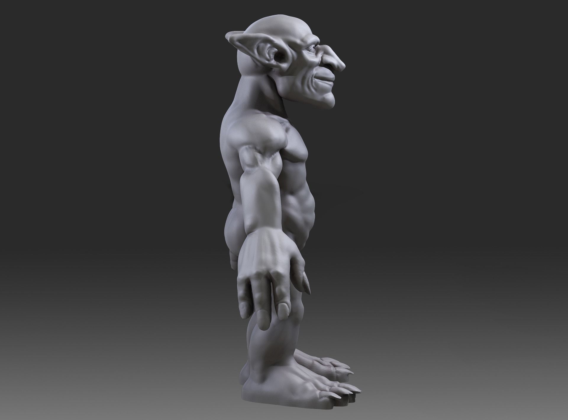 Goblin base mesh 3D model | CGTrader