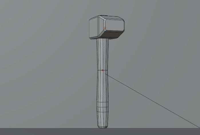 Simple Hammer Low Poly free 3D model | CGTrader