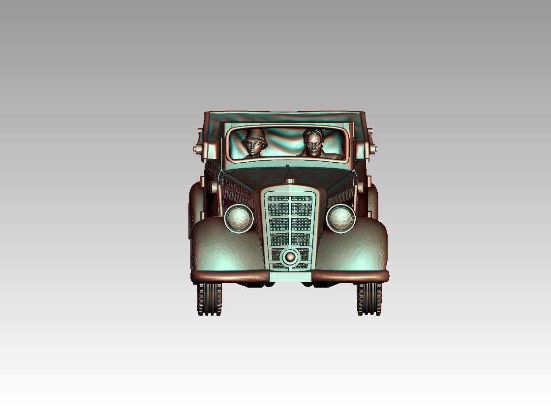 car and driver 3D model 3D printable | CGTrader
