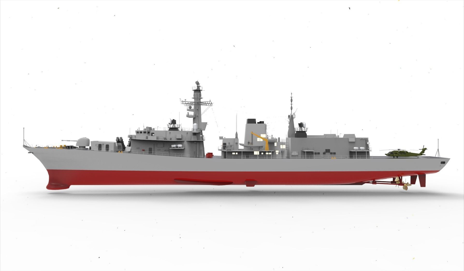 Frigate type 23 3D model 3D printable | CGTrader