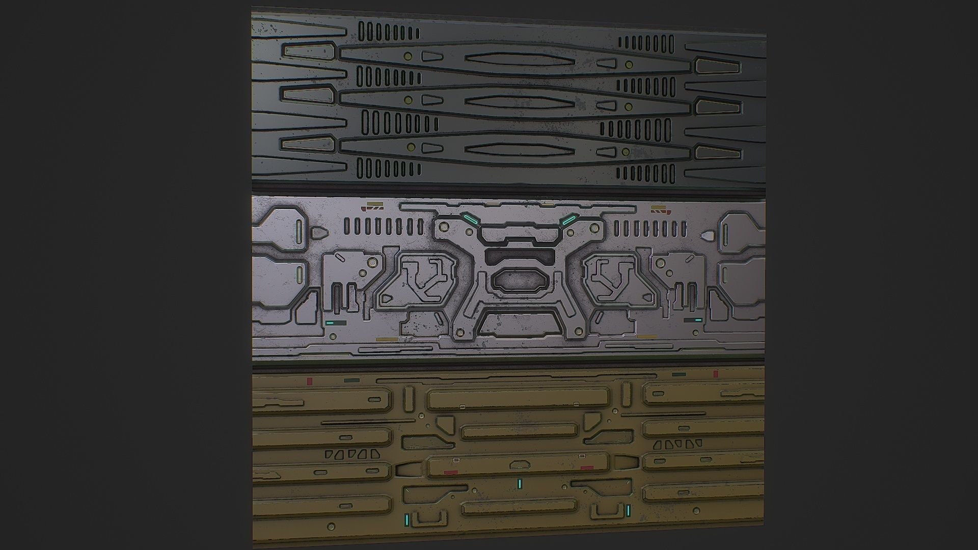 Sci fi tileable panels textures Texture | CGTrader