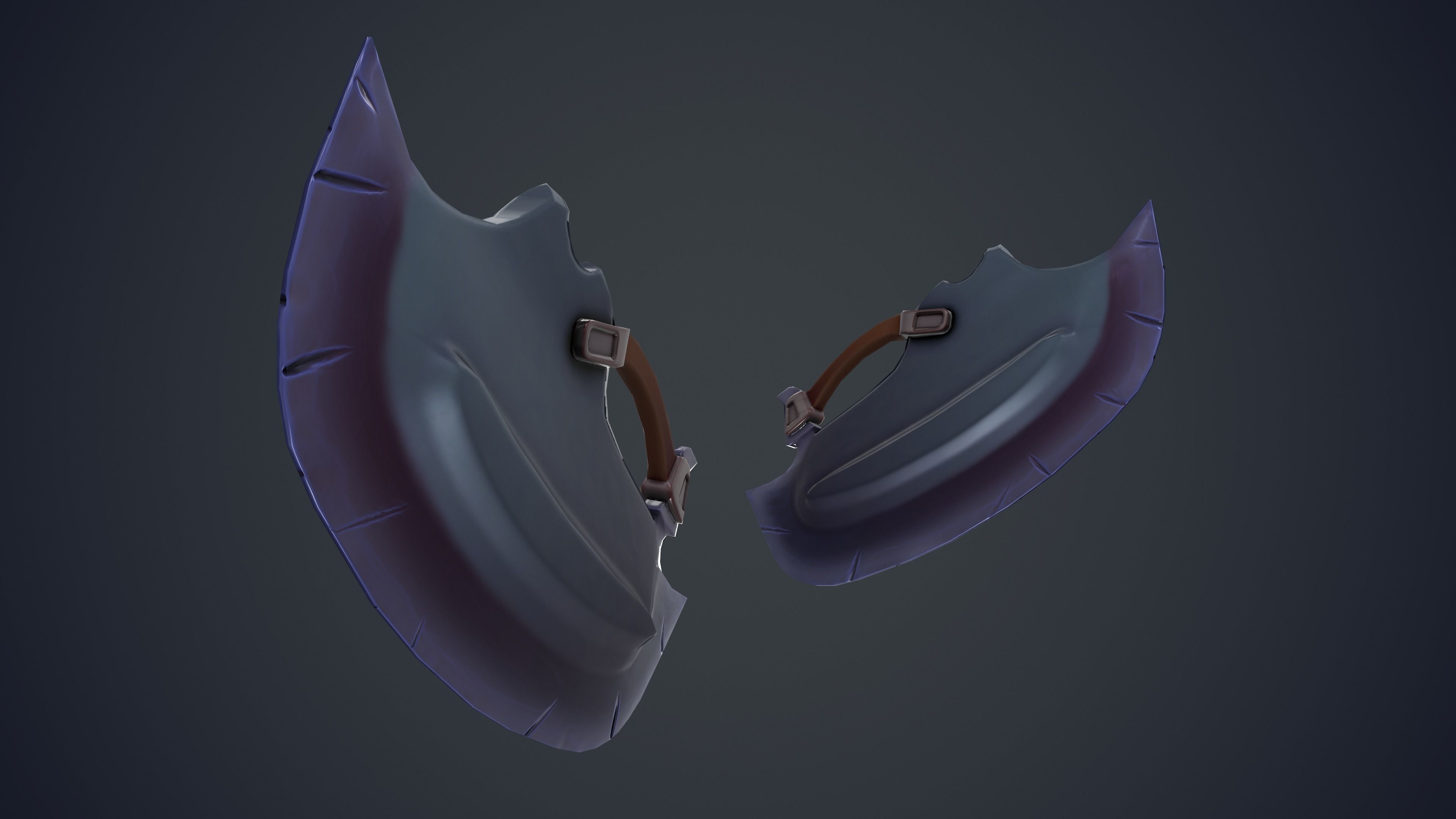 3D model Dual hand blades VR / AR / low-poly | CGTrader