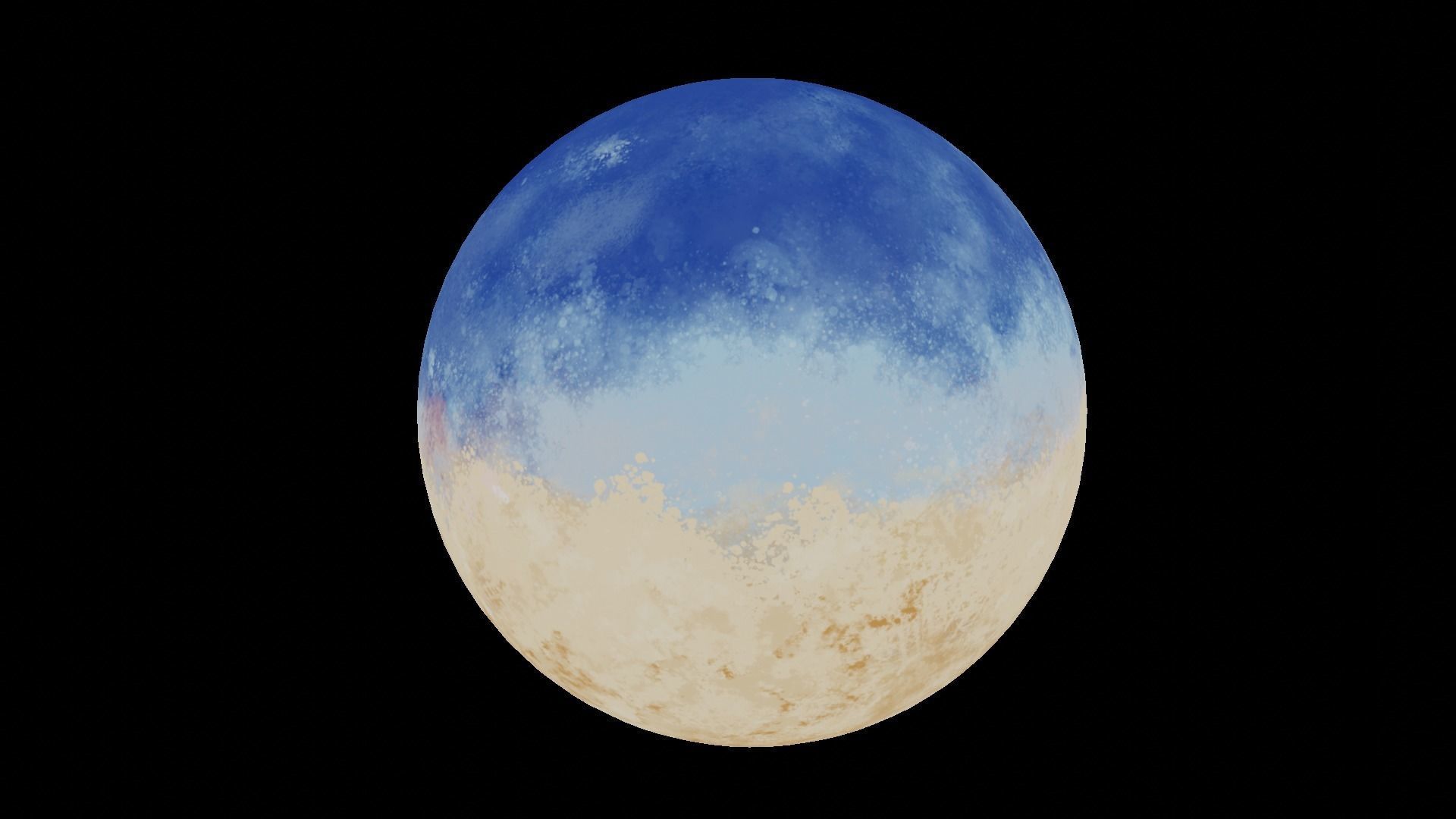 3D model 360 VR Panoramic Cartoon Painted Desert equirectangular VR ...