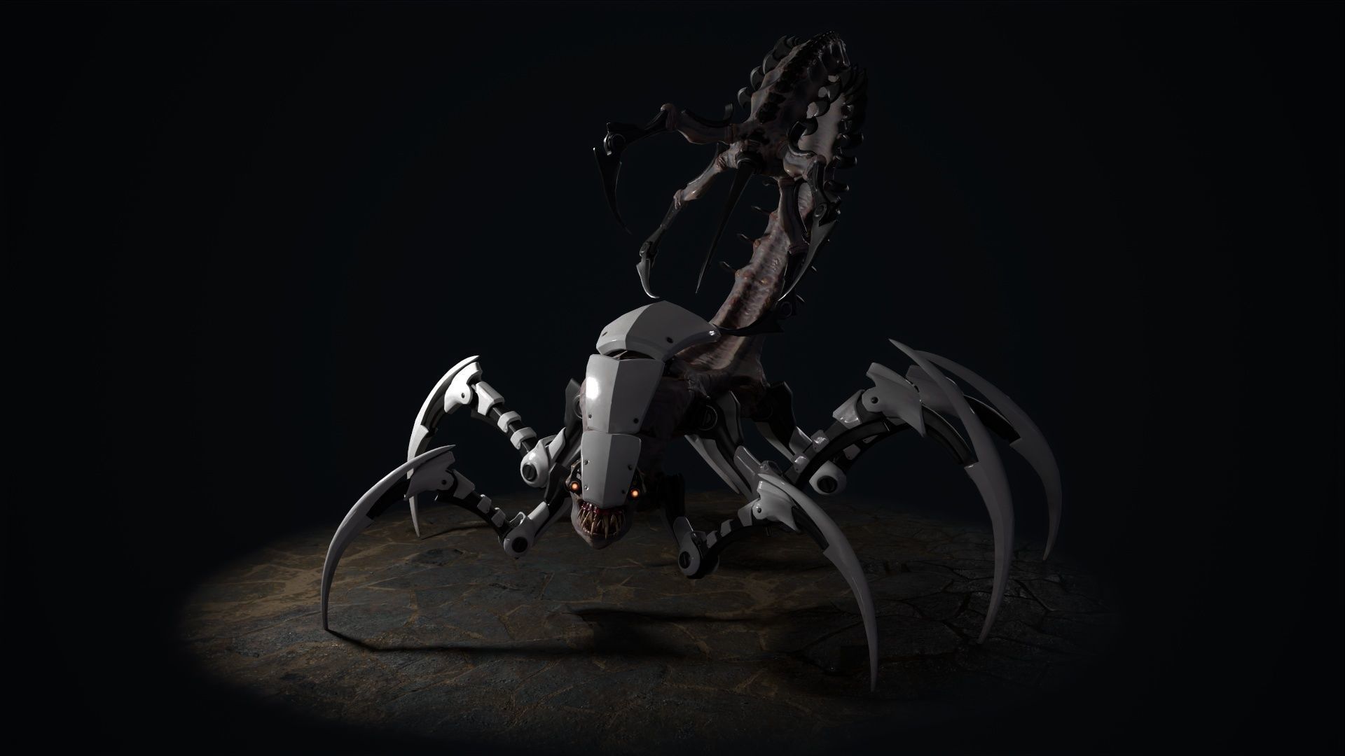 3D model Cyborg Scorpion VR / AR / low-poly | CGTrader