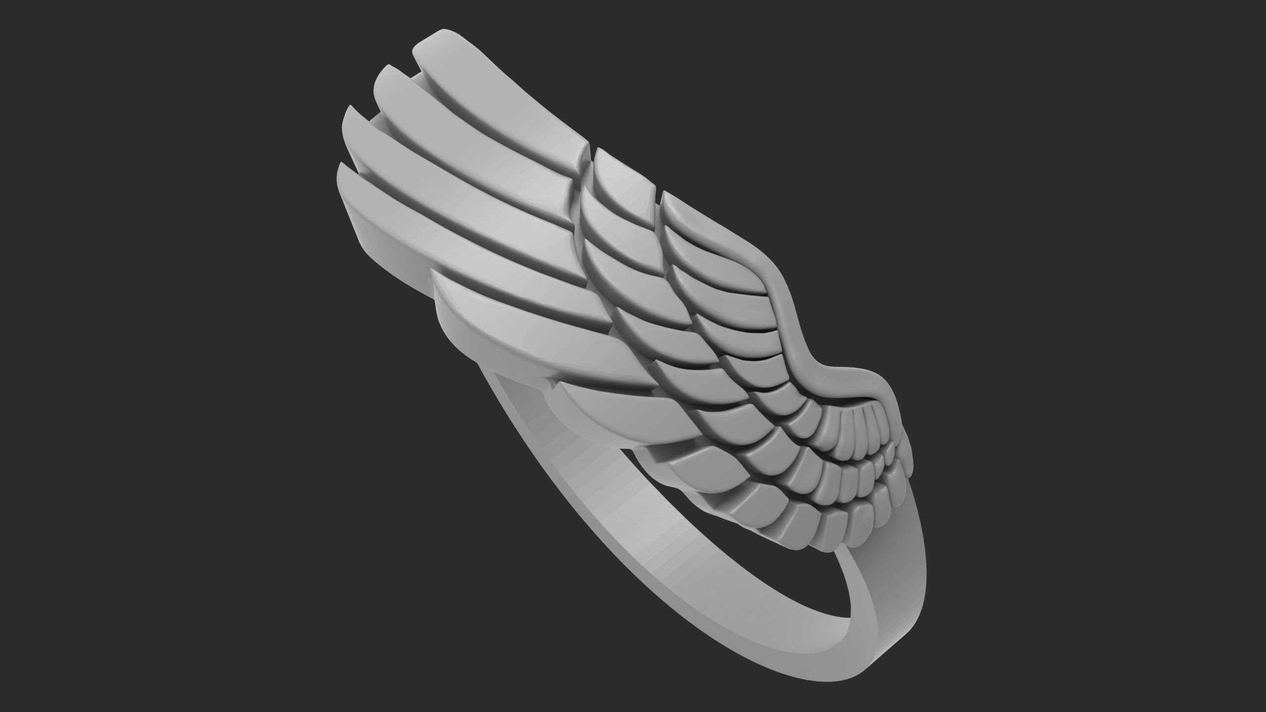 ring wing 3D model 3D printable | CGTrader