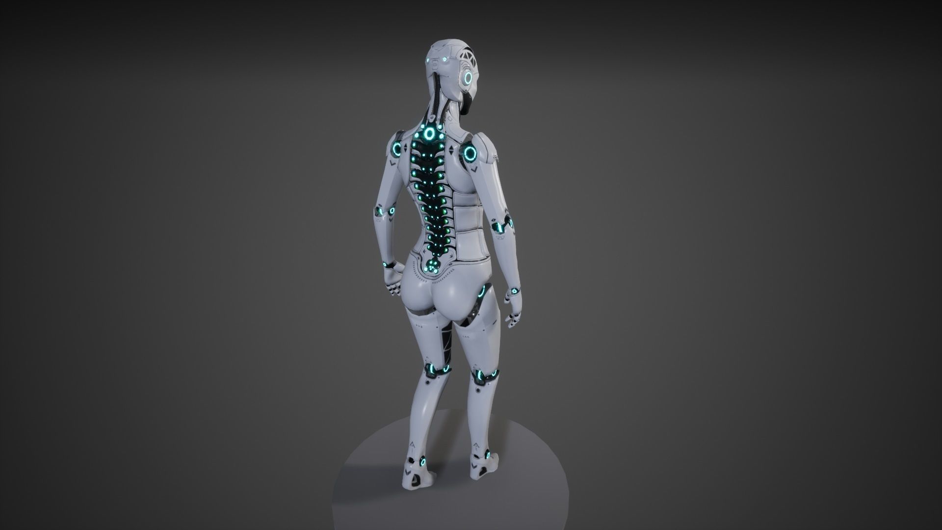 3D model Robot Girl VR / AR / low-poly rigged | CGTrader