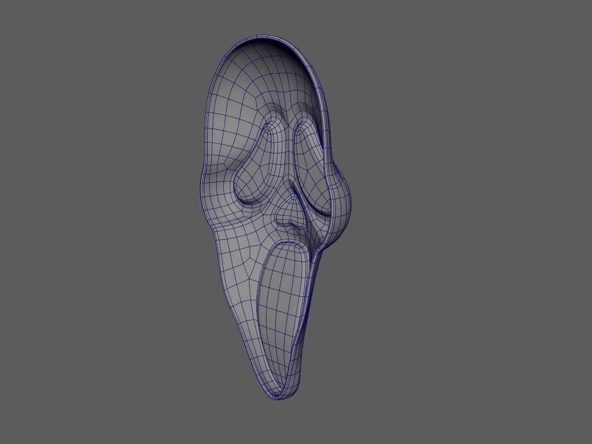 3D model Scream - Ghost Face Mask VR / AR / low-poly | CGTrader