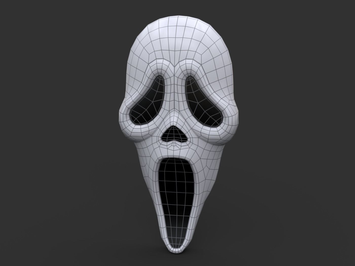 3D model Scream - Ghost Face Mask VR / AR / low-poly | CGTrader