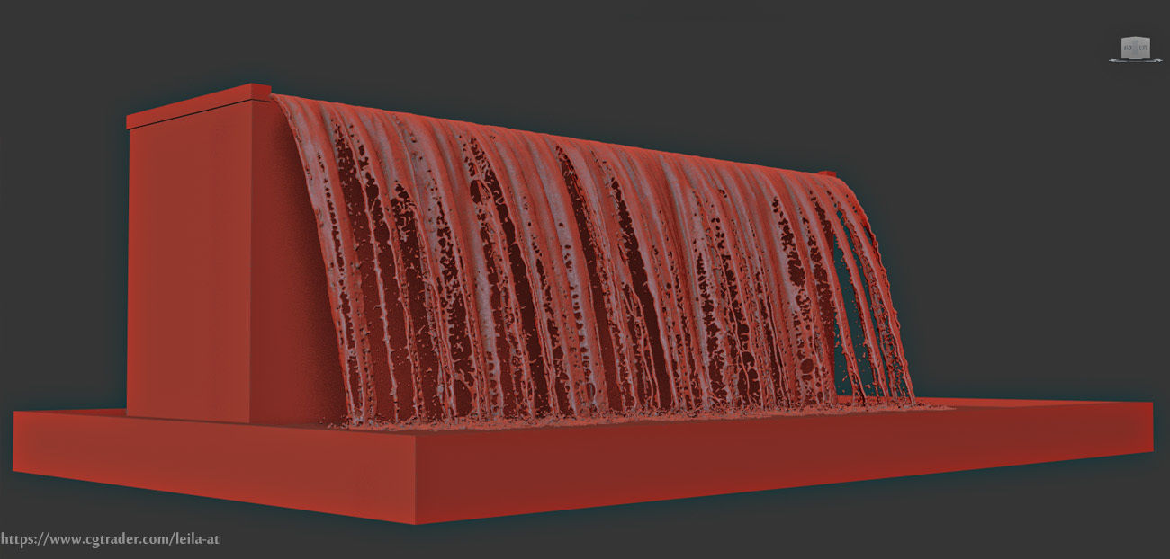 Waterfall fountains Grand Cascade 3D model | CGTrader
