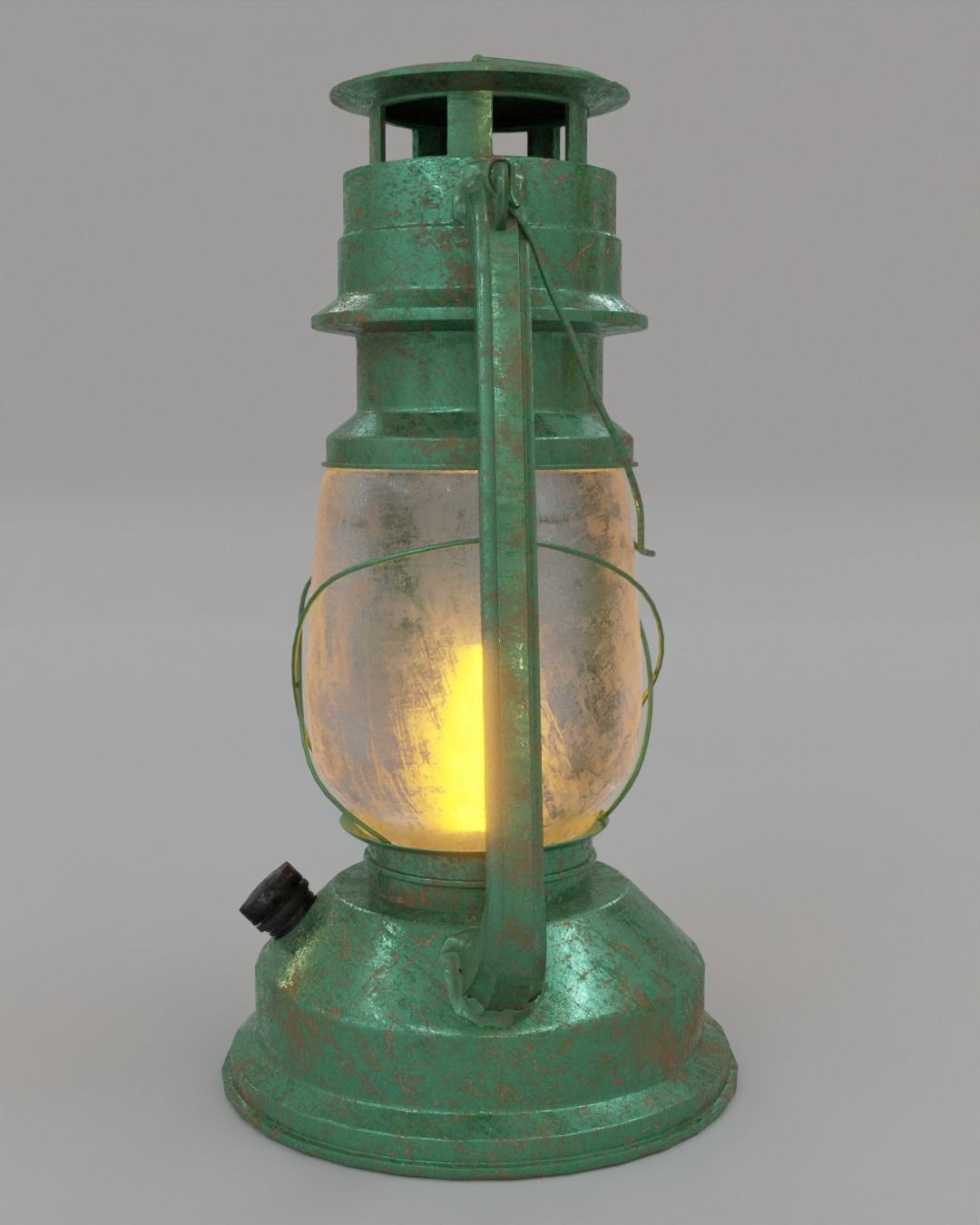 3D model Old Lantern - Low Poly VR / AR / low-poly | CGTrader