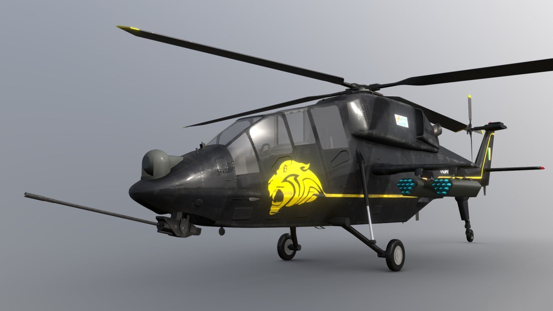 3D model HAL Light Combat Helicopter LCH VR / AR / low-poly | CGTrader
