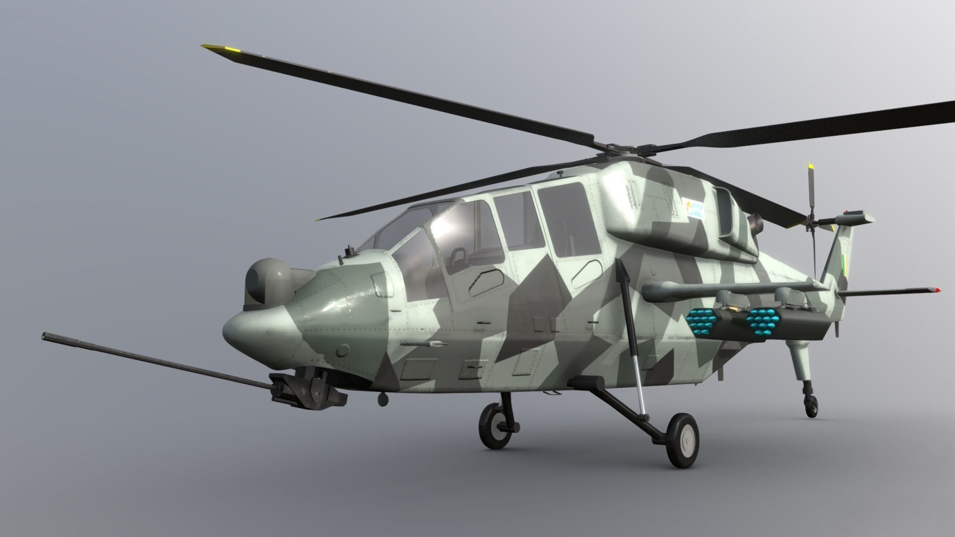 3D model HAL Light Combat Helicopter LCH VR / AR / low-poly | CGTrader