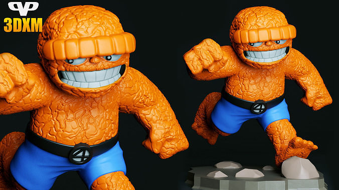 The Thing Chibi for 3D Printing STL 3D model 3D printable | CGTrader