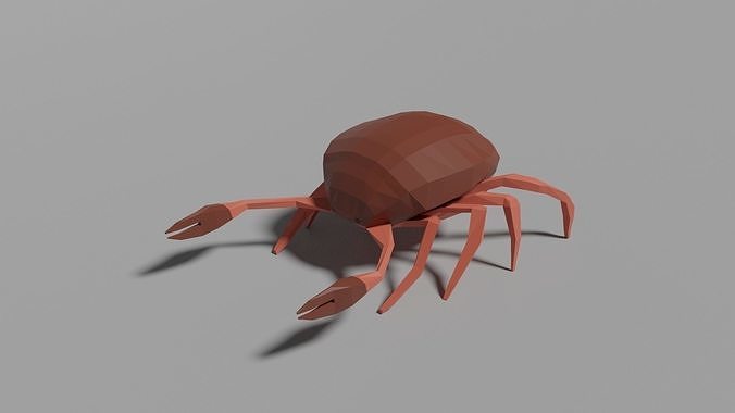 3D model Low-poly Crab VR / AR / low-poly | CGTrader