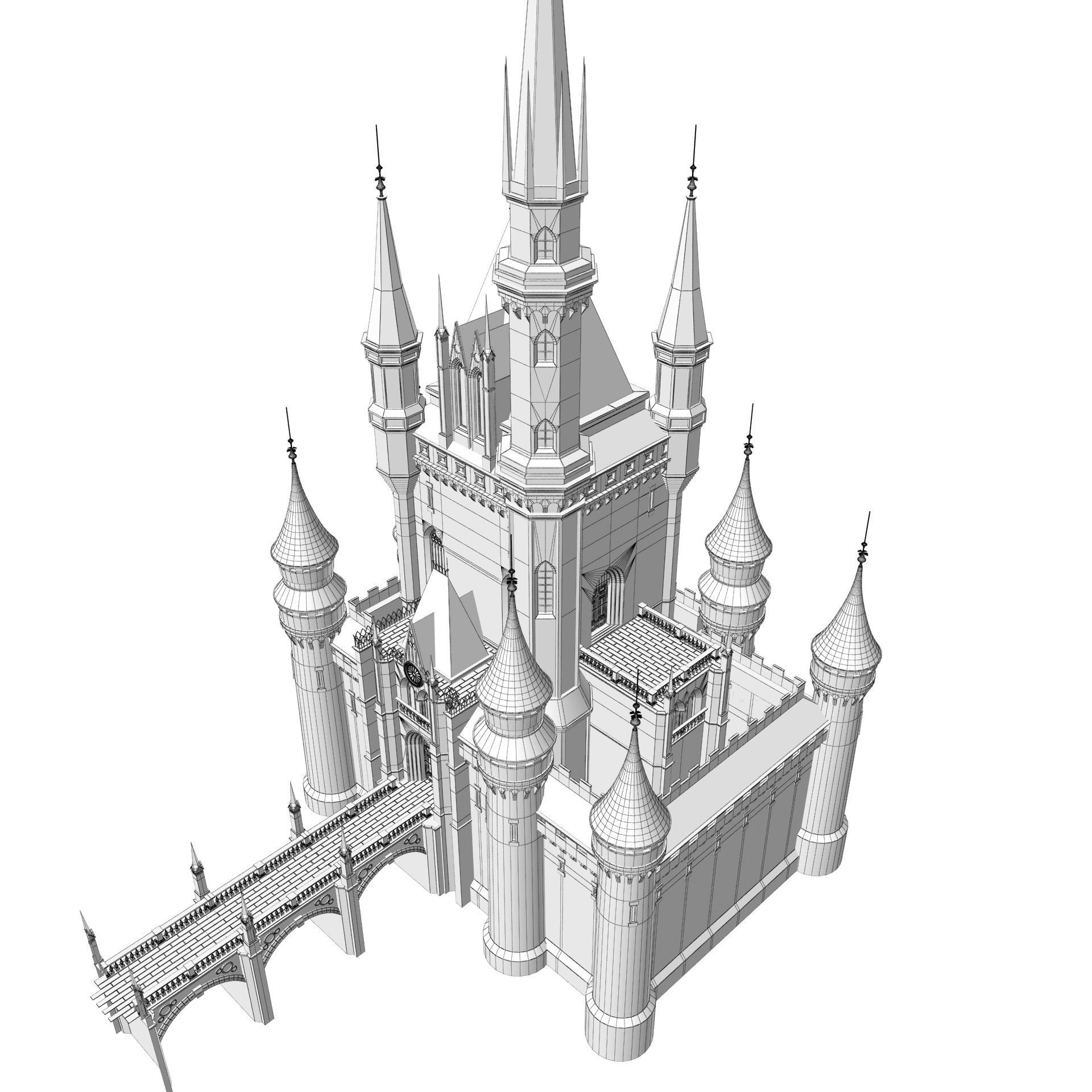Fantasy Castle 3D model | CGTrader